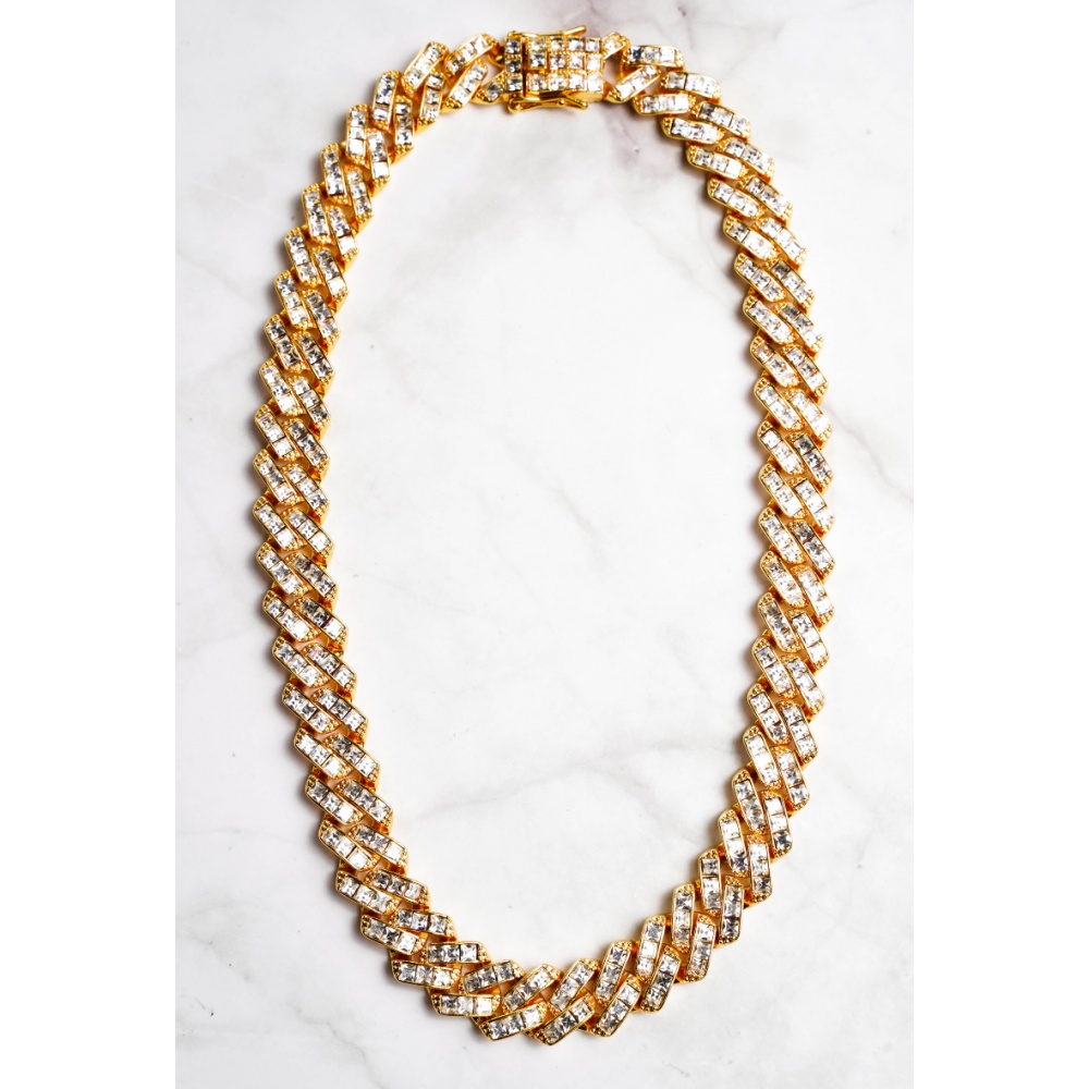 Collier cubain strass