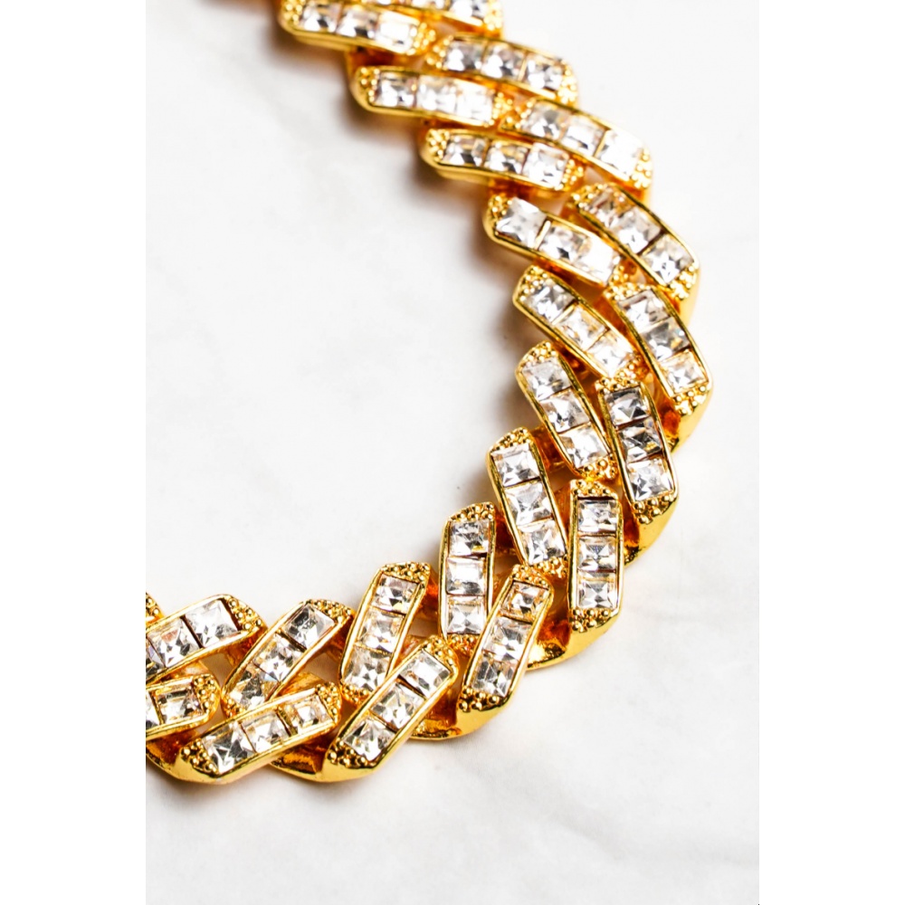 Collier cubain strass