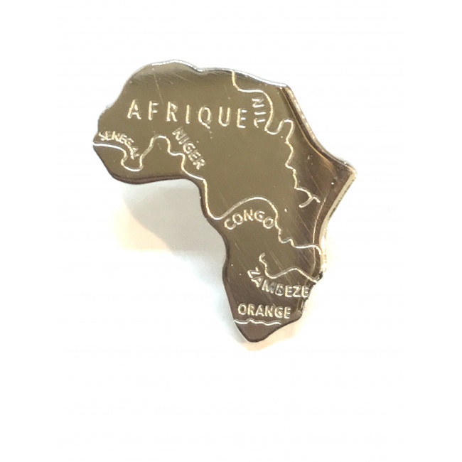 Boucle d’oreille acier carte de Afrique par paquet de 3 pièces